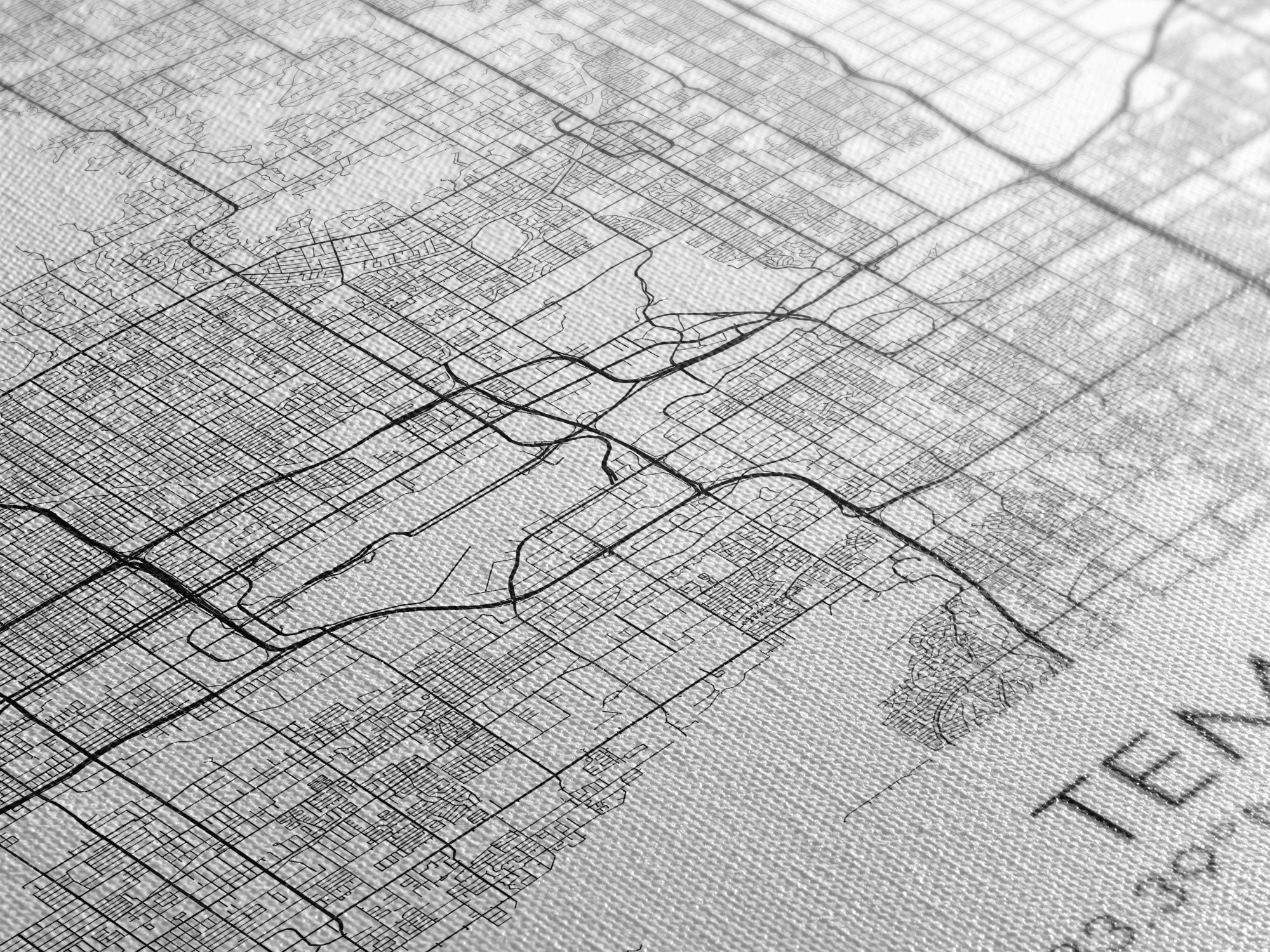 Tempe Street Map Arizona Map City Map Print Modern Wall - Etsy