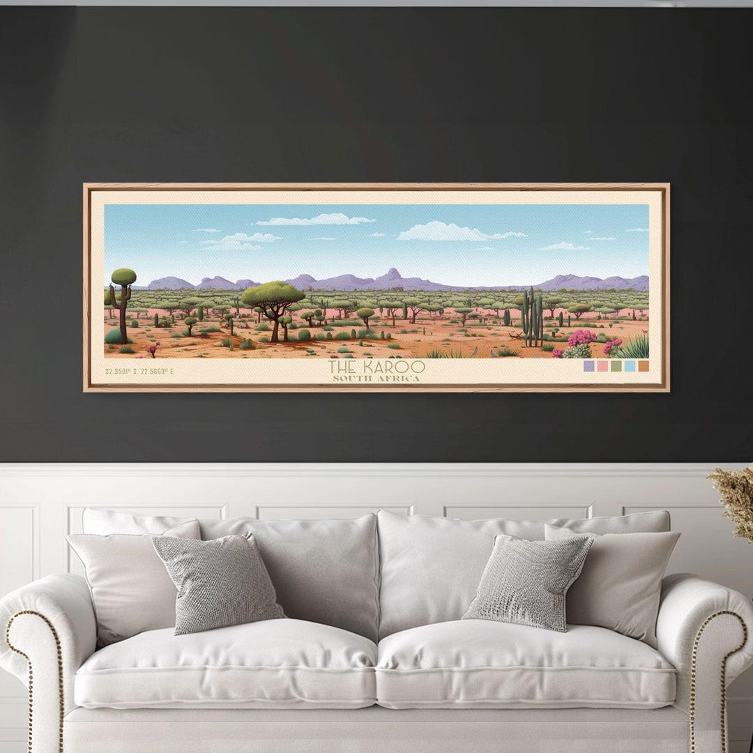 Karoo South Africa Panoramic Travel Poster: Retro Wall Art - Etsy