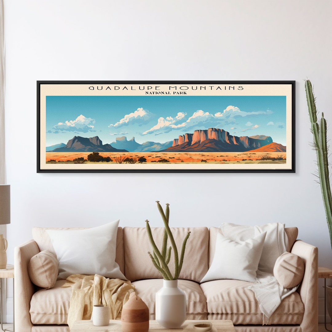 Guadalupe Mountains National Park Panoramic Travel Art, National Park ...
