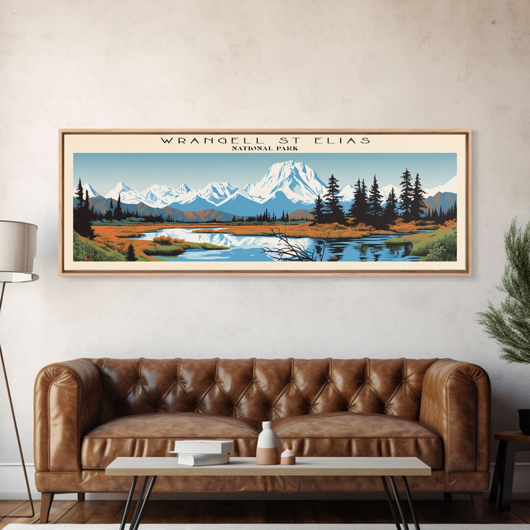 Wrangell St. Elias National Park Panoramic Art Print: Subdued ...