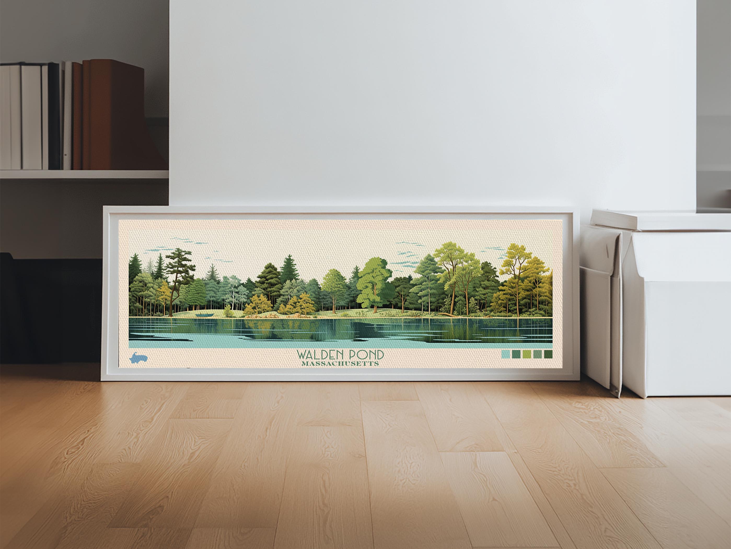 Walden Pond Canvas Print: Massachusetts Lake House Decor - Etsy