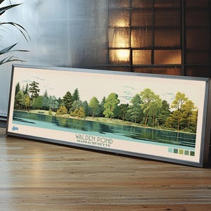 Walden Pond Canvas Print: Massachusetts Lake House Decor - Etsy