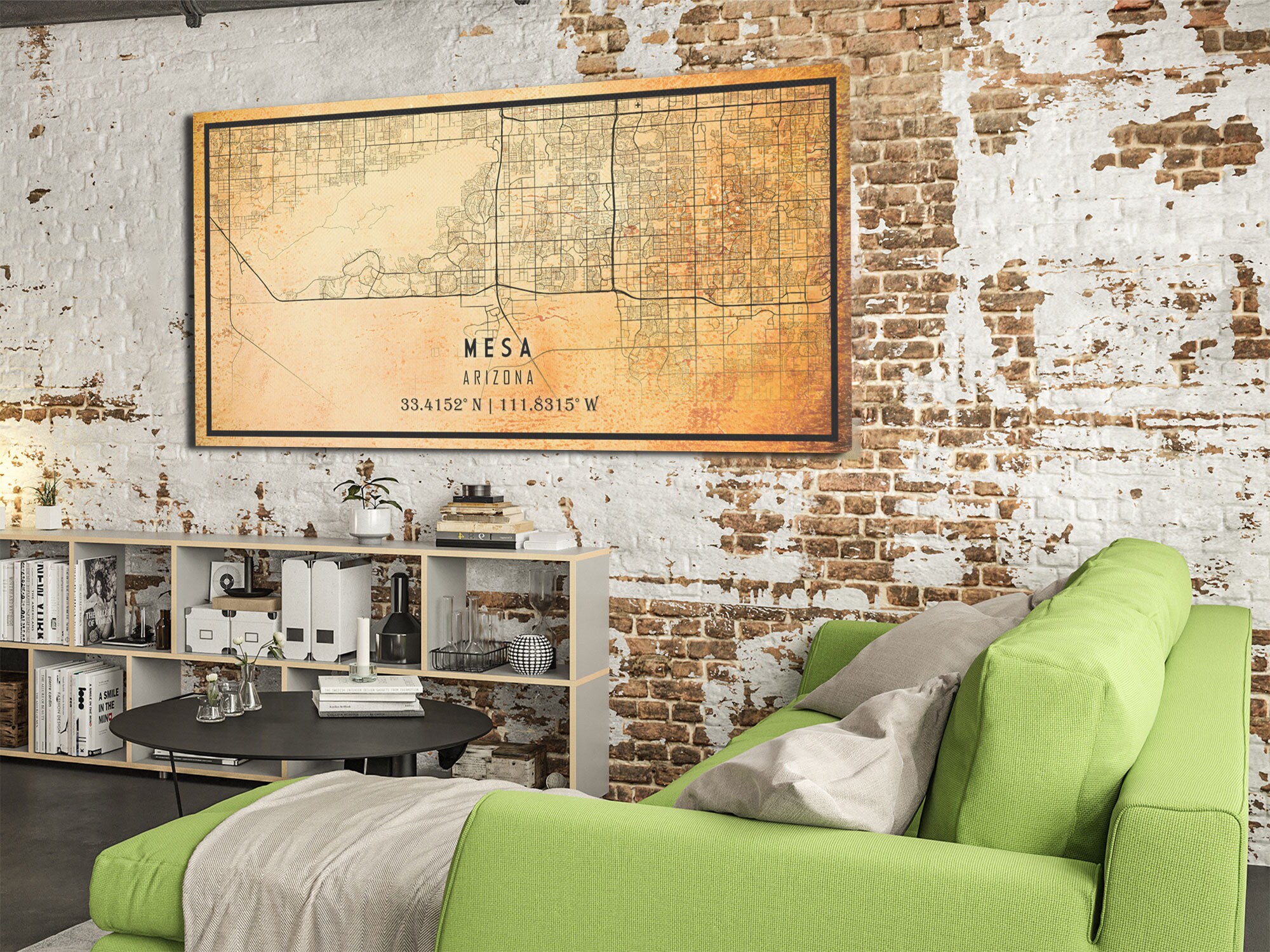 Mesa Arizona United States Map Print Poster or Framed Canvas - Etsy