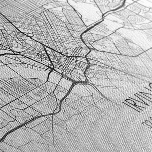 Irving City Map Texas Map Map Art Modern Art Wall Art - Etsy