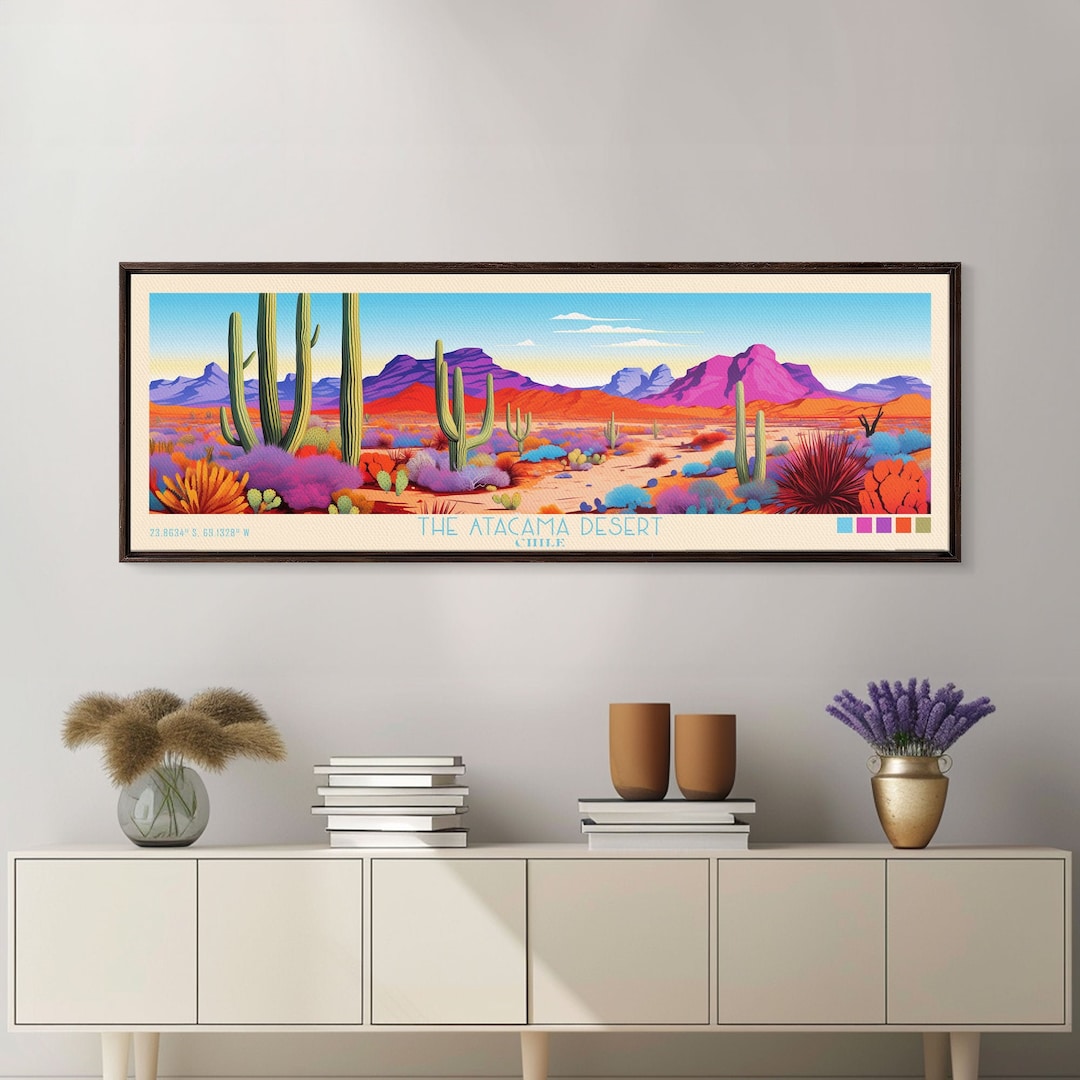 Atacama Desert Chile Art Print: Panoramic Canvas or Metal Wall Art - Etsy