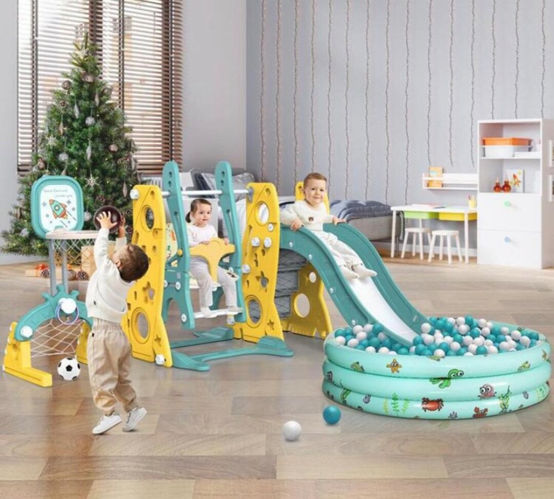 GIKPAL 6 in 1 Toddler Slide and Swing Set Kids Large Climber - Etsy