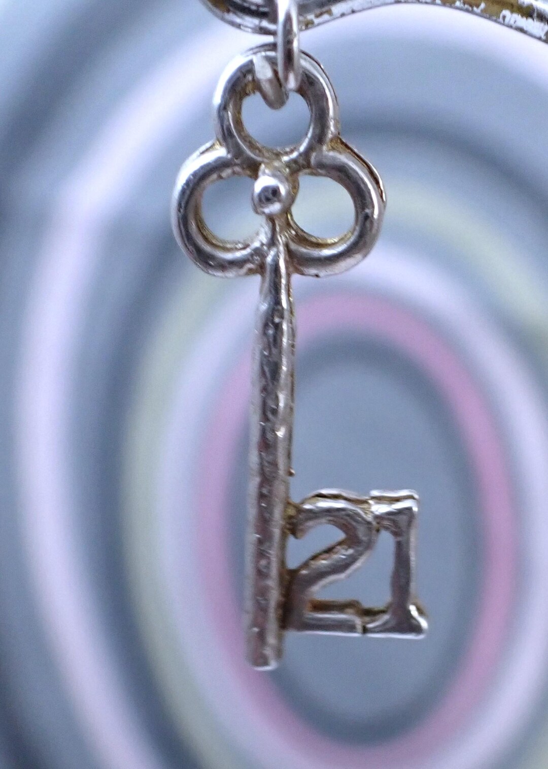 Vintage 1970s Silver 21 Key Charm 21st Charm - Etsy