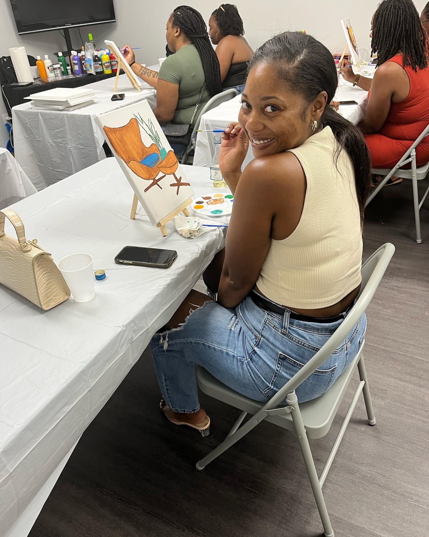 DIY Sip & Paint Party Kits Complete With ALL Supplies Included. Acrylic ...