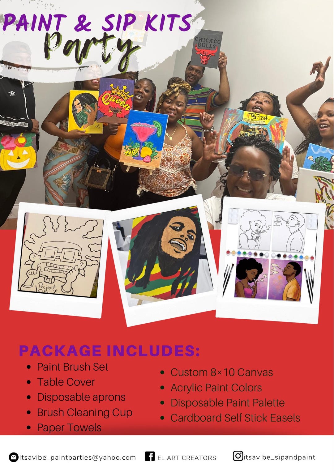 PAINT PARTY KITS! Complete With All Supplies Included - Etsy