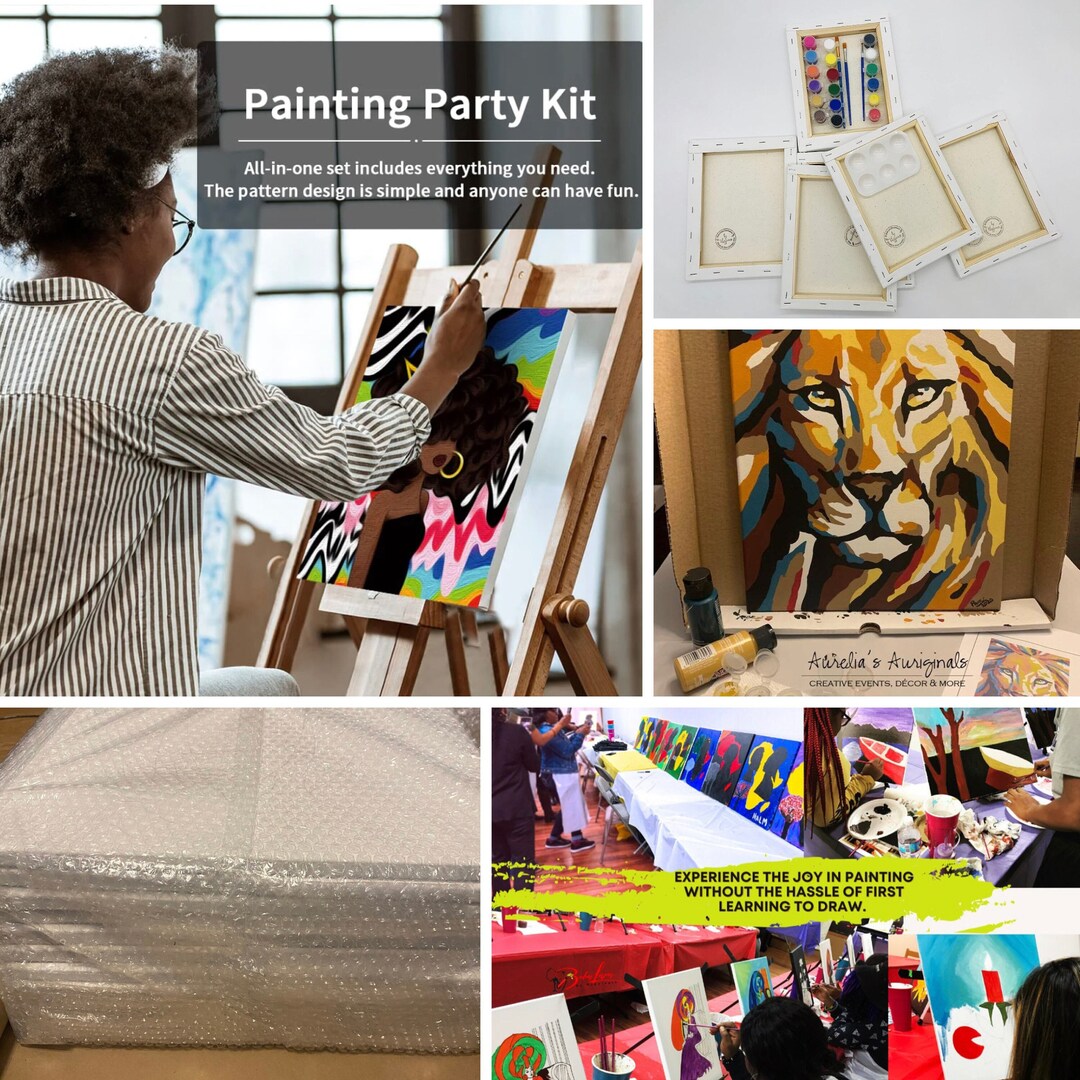PAINT PARTY KITS Complete With All Supplies Included - Etsy