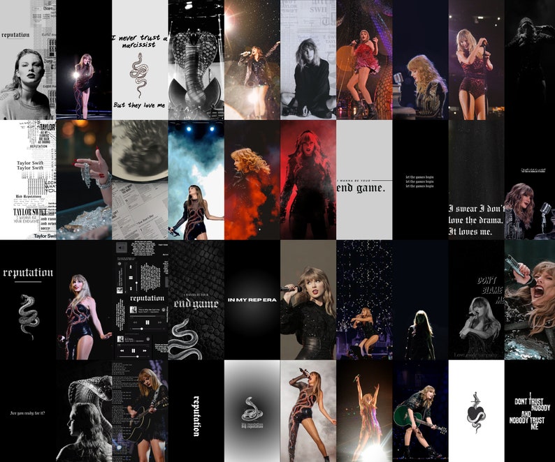 80pcs Taylor Swift Reputation Wallpaper Collage printable Digital ...