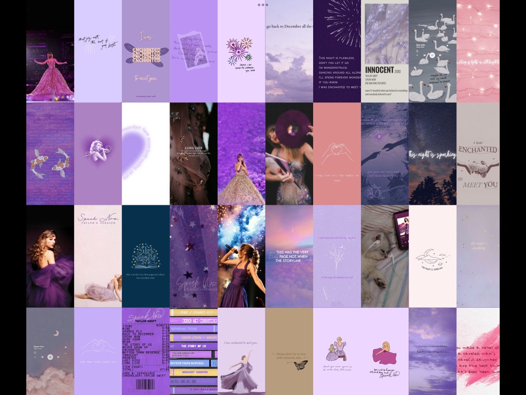 80pcs Taylor Swift Speak Now Wallpaper Collage printable Digital ...