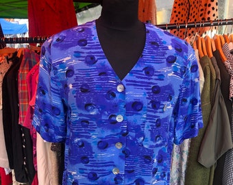 Vintage Middy Silk Blouse - Etsy