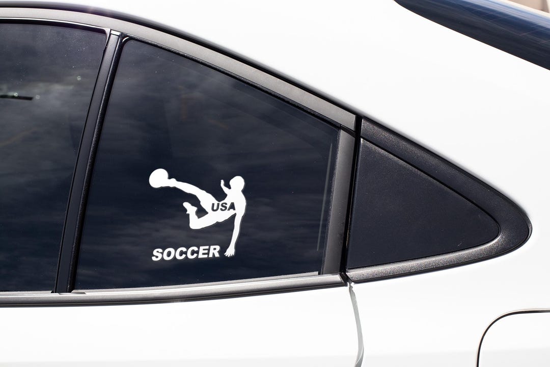6x6 Inch USA Soccer Car, Wall or Window Decal - Etsy