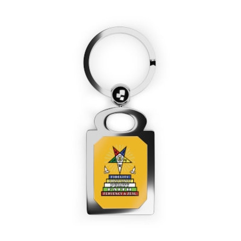 Order of the Eastern Stars- OES Rectangle Keyring - Etsy