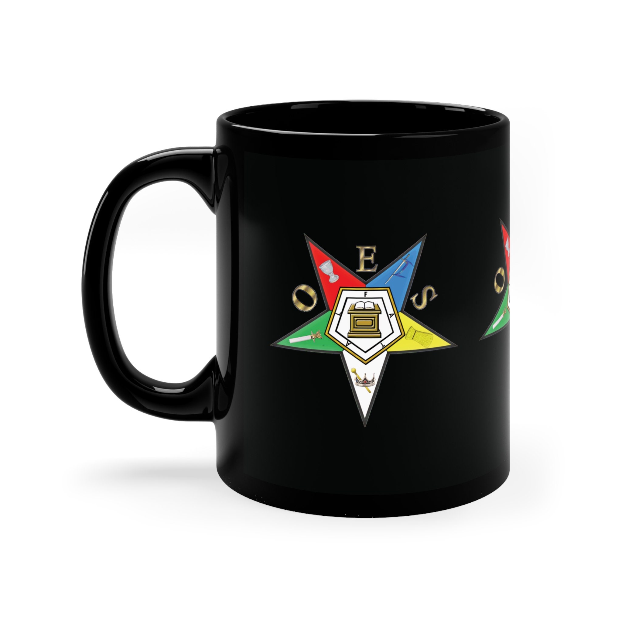Order of the Eastern Stars, OES 11oz Black Mug Special - Etsy