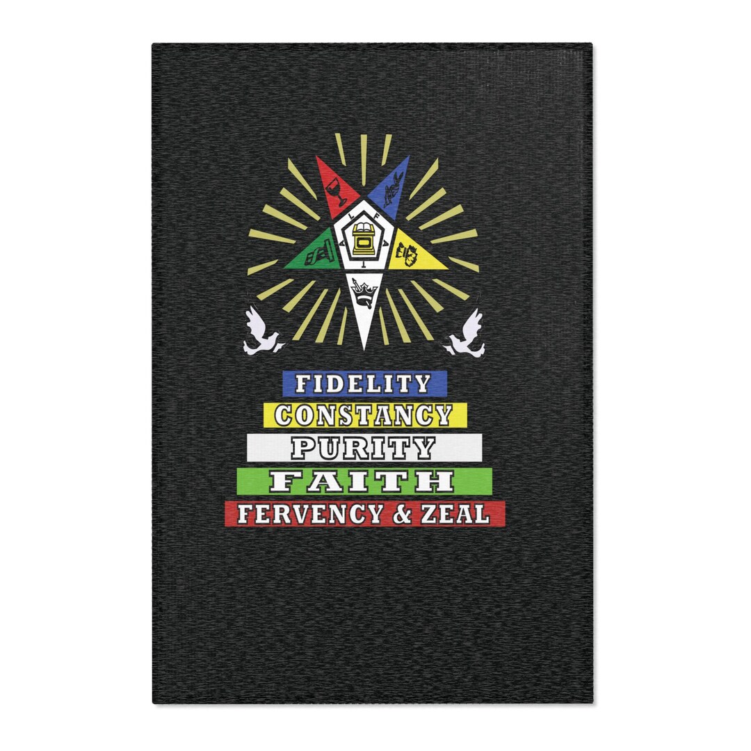 Eastern Star Area Rugs, Decorative Floor Mat for Home Decor, Unique ...