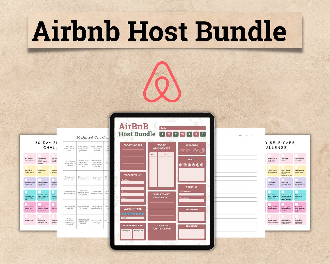Airbnb Host Bundle Template Welcome Guidebook Airbnb Cleaning Checklist Inventory Checklist ...