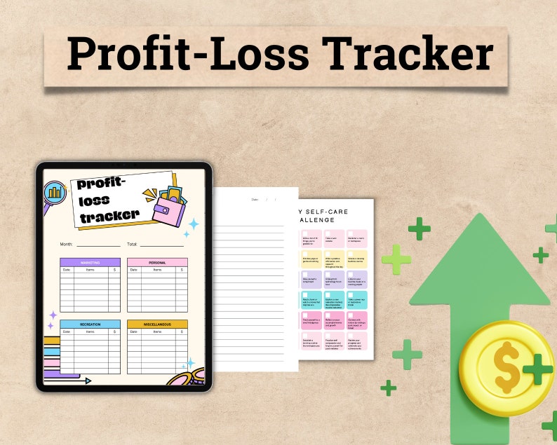 Profit and Loss Tracker | Business Bookkeeping Template | Small ...