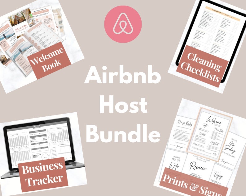 Airbnb Host Bundle Template Welcome Guidebook Airbnb Cleaning Checklist Inventory Checklist ...