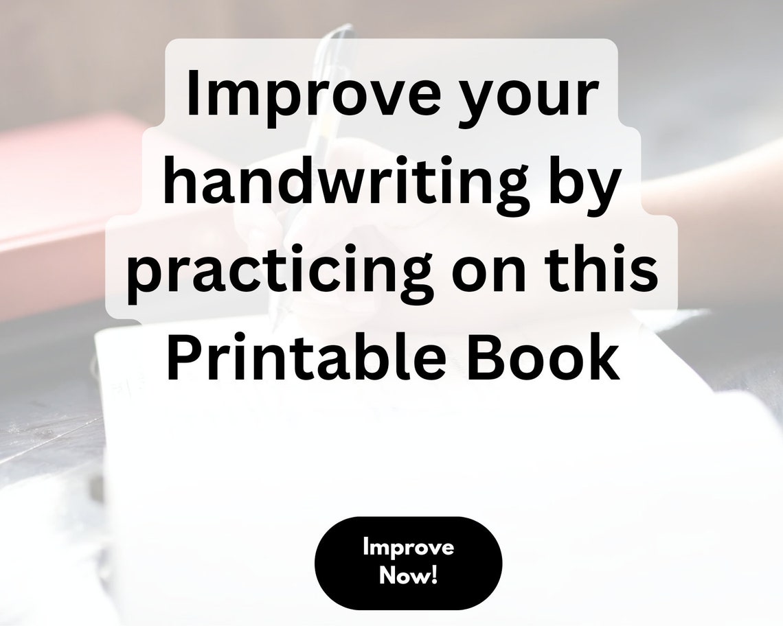 Cursive Handwriting Practice Sheets | Printable Handwriting Workbook ...