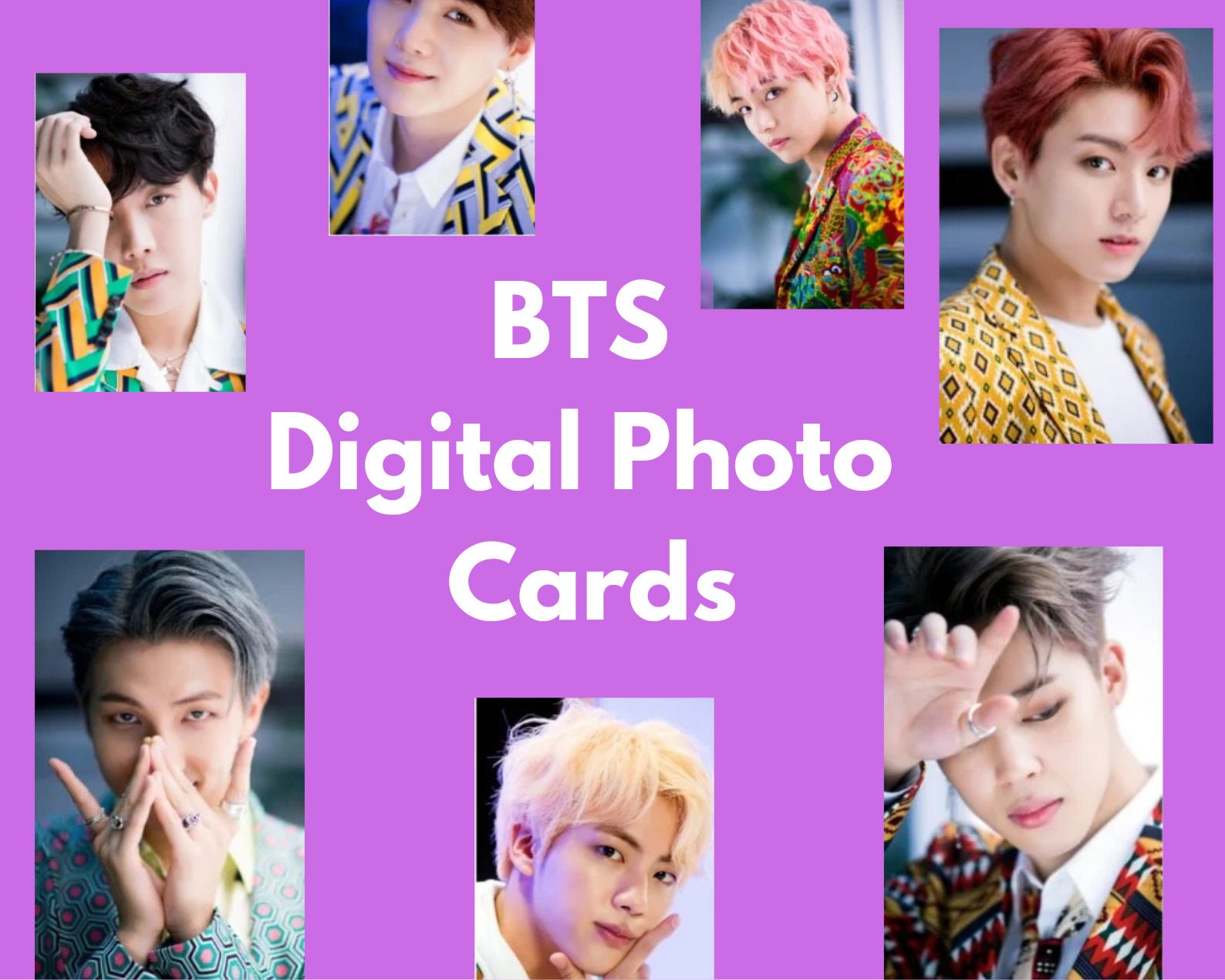 BTS Digital Photo Cards - Etsy