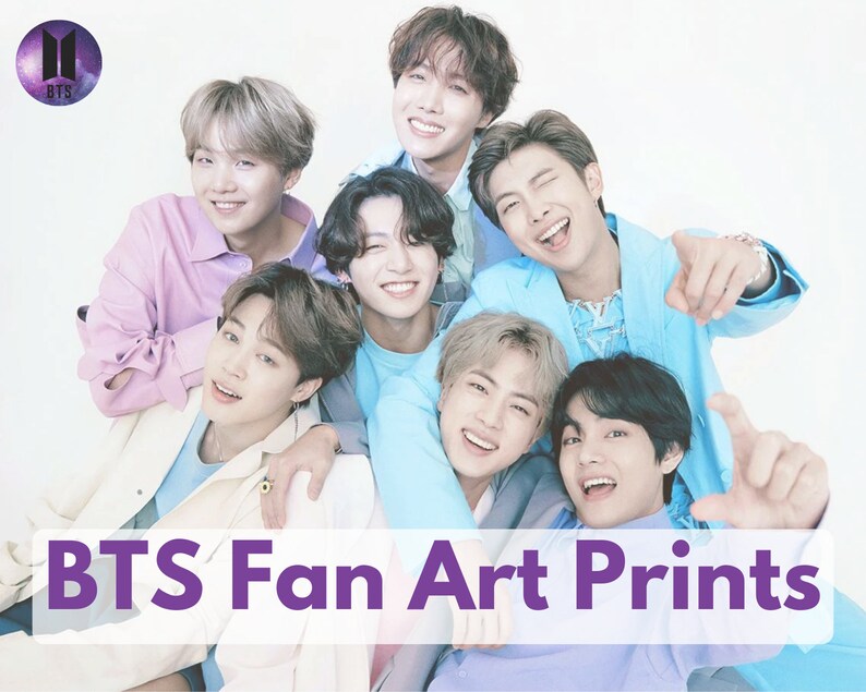 BTS Fan Art Prints - Etsy