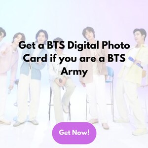 BTS Digital Photo Cards - Etsy