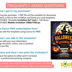 Editable Halloween Invitation Halloween Party Flyer Invitation ...