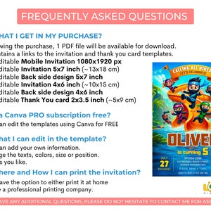Ninja Pool Party Birthday Invitation: Editable Kids Invite (digital) - Etsy