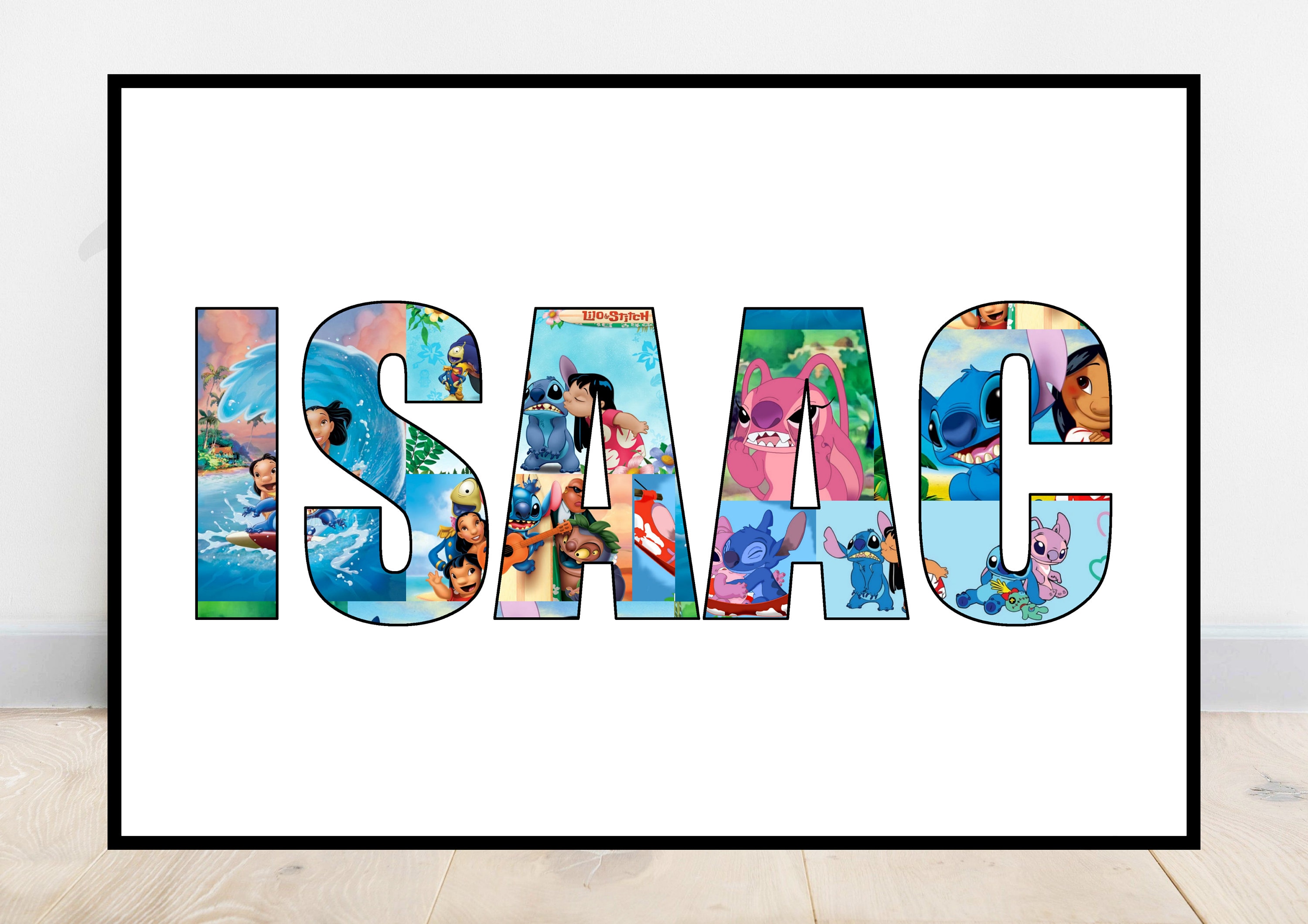 Personalised Lilo and Stitch Custom Lilo and Stitch Character Print ...