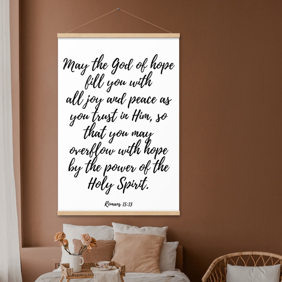 Christian Wall Art | Large Poster | Gift for Her | Scripture Decor - Etsy