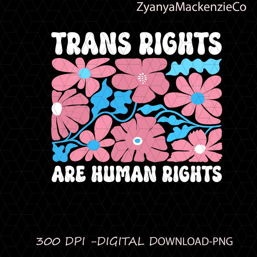 Retro Trans Rights Are Human Rights PNG, Pride Month Png, LGBTQ Rights ...