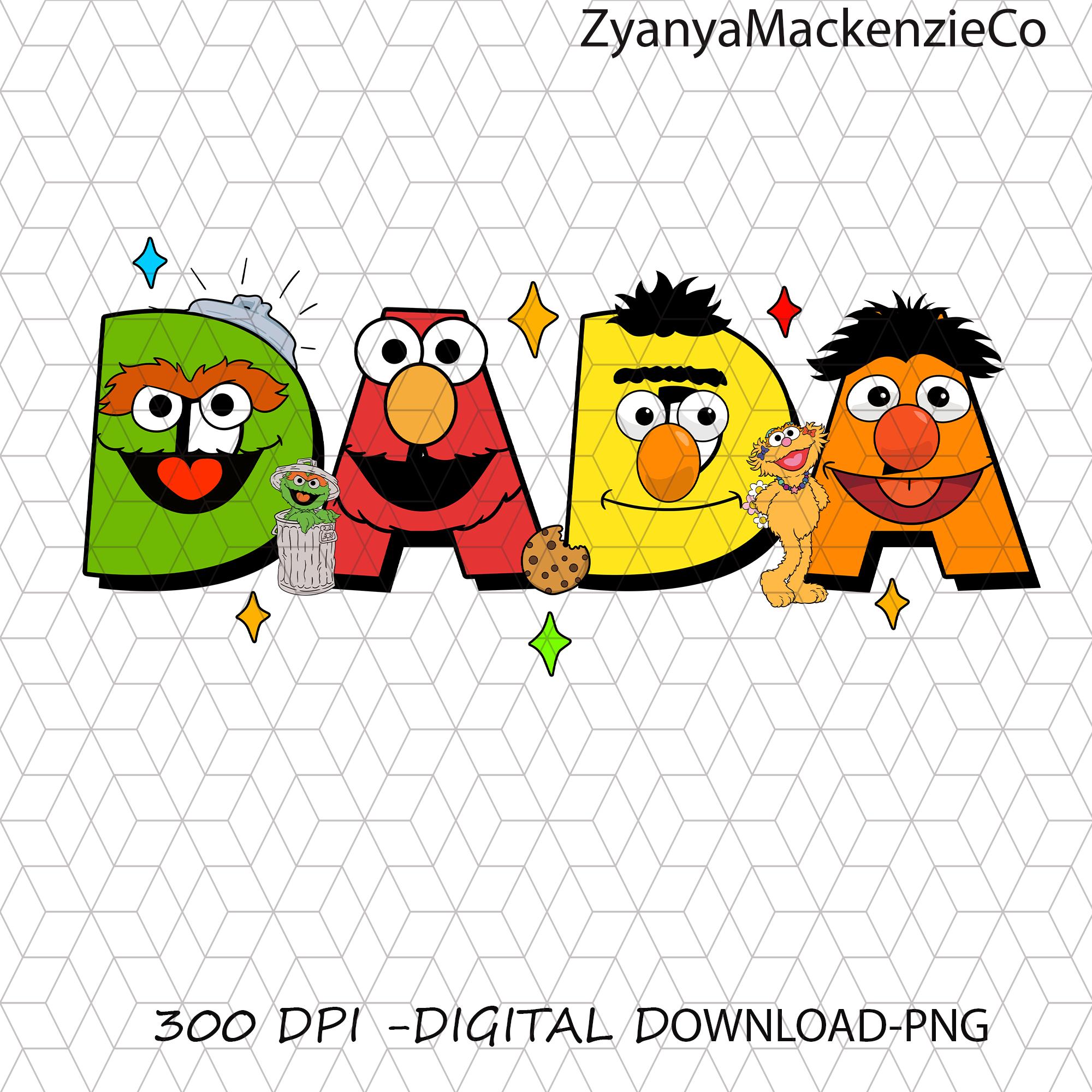 Dada Sesame Street Png, Dadlife Dad Png, Funny Png, Dad Png, Father's ...