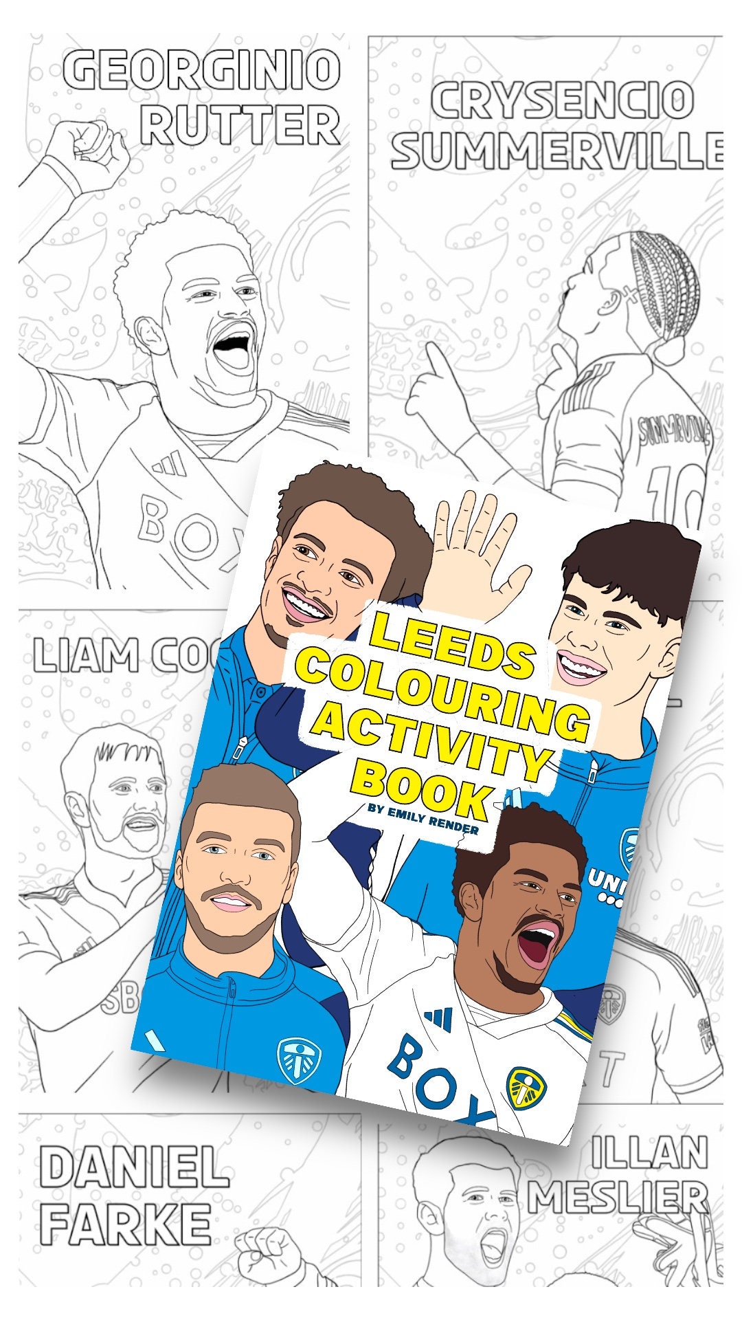 Leeds United Inspired Colouring/ Activity Book - Etsy