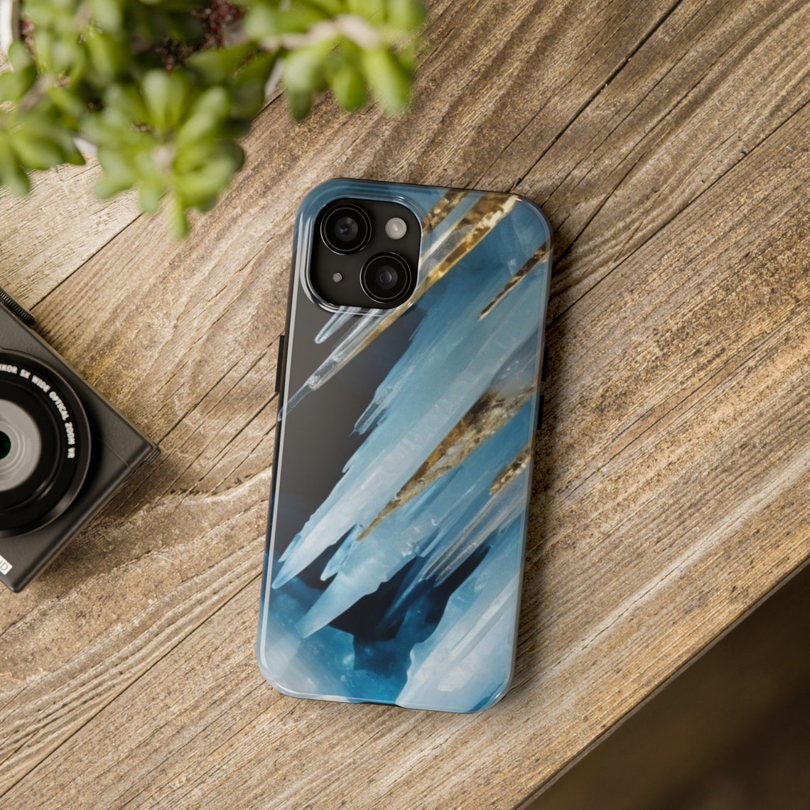 Icy, Gold Ice, Frosty, Magical, Cold Cover, Tough Phone Case - Etsy