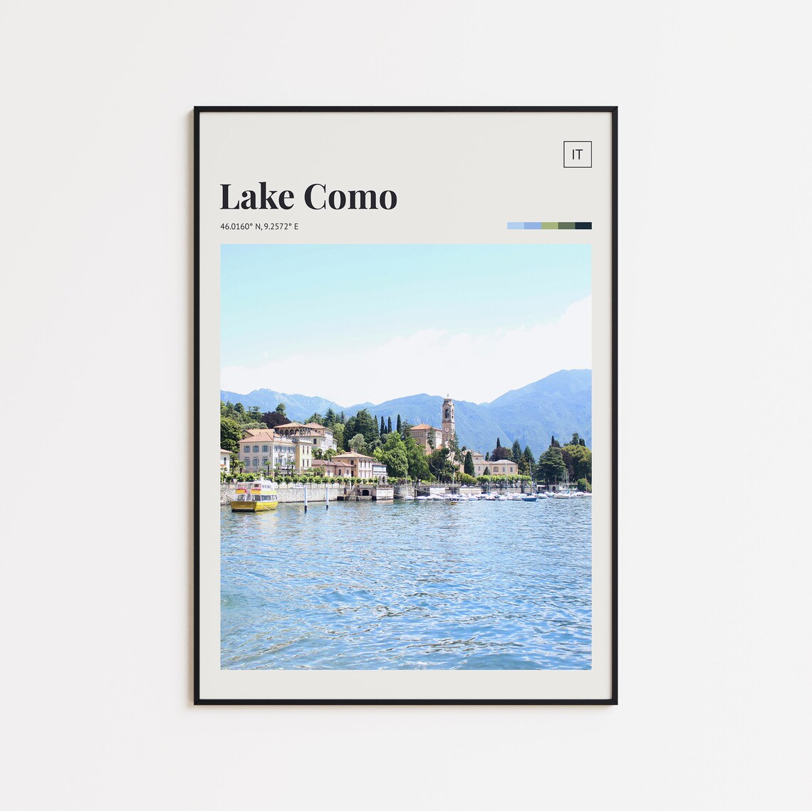 Lake Como Print Lake Como Poster Lake Como Wall Art Lake Como Art Print ...