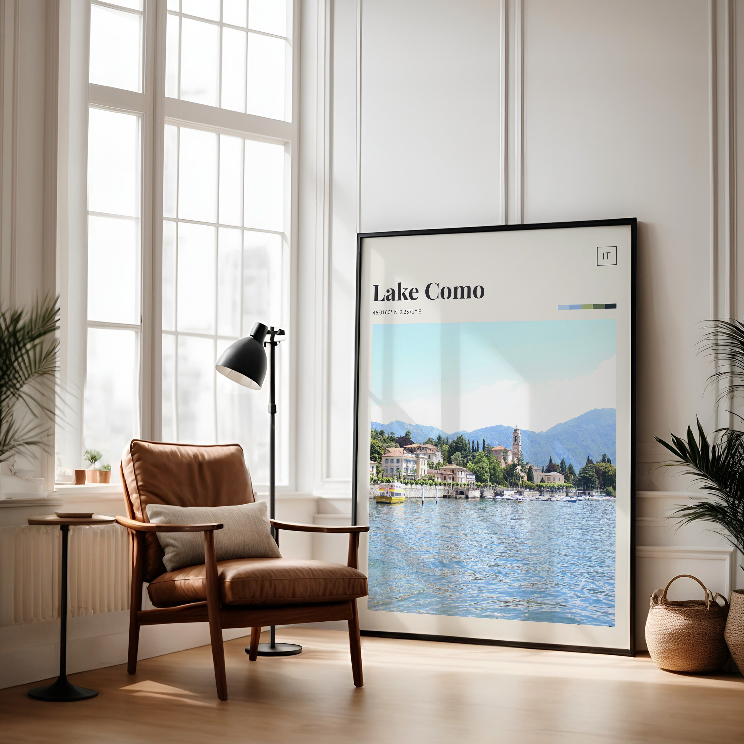 Lake Como Print Lake Como Poster Lake Como Wall Art Lake Como Art Print ...