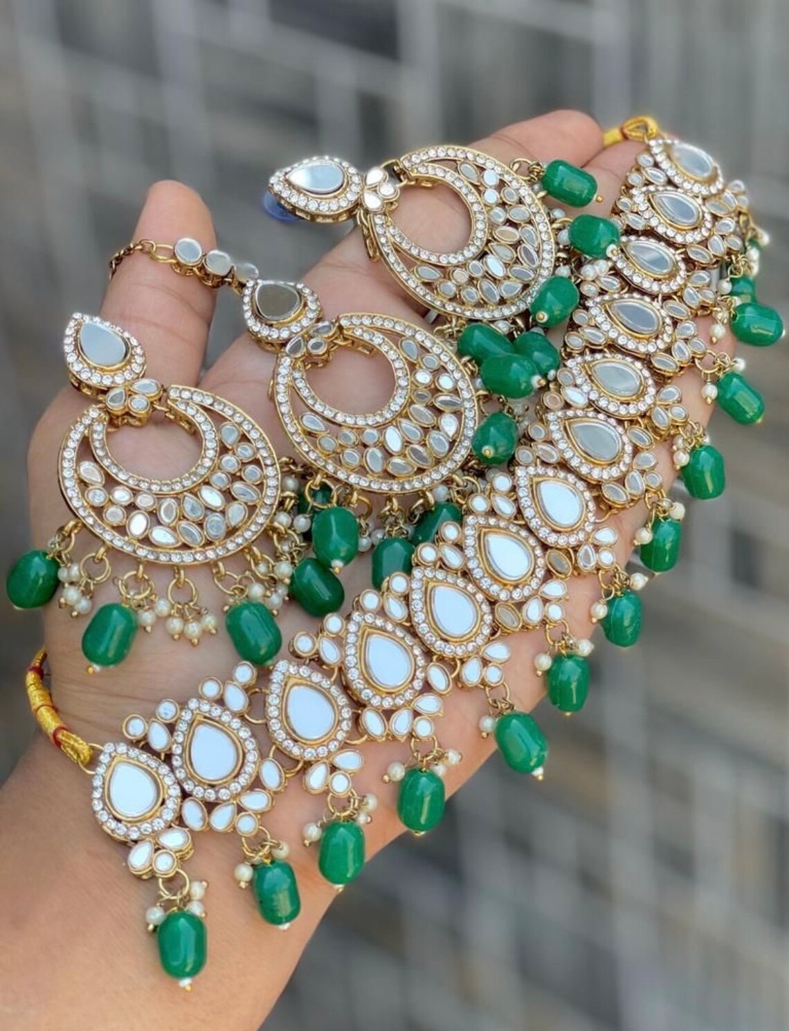 Choker Mirror Set, Mirror Jewelry, Indian Pakistani Jewelry, Necklace ...