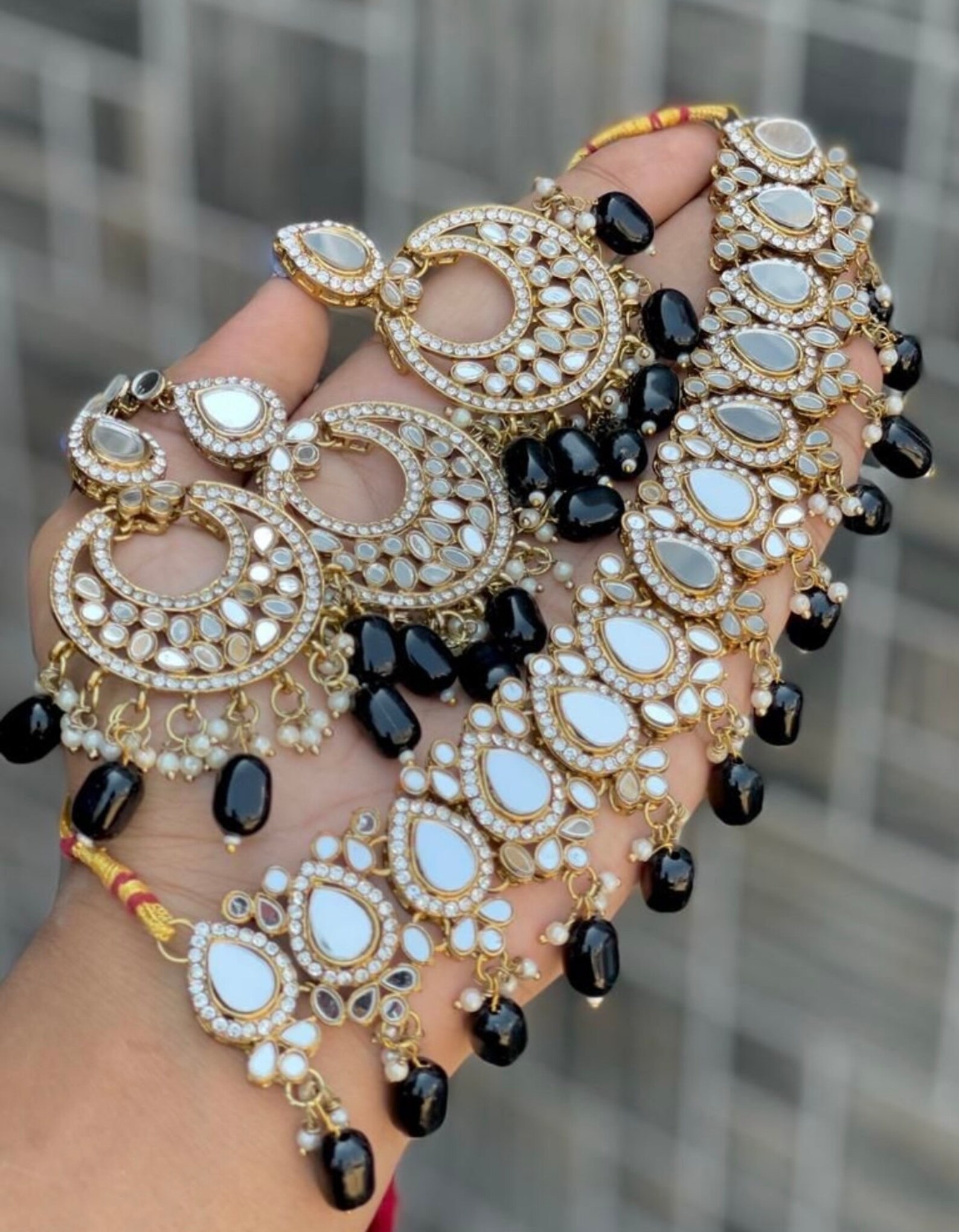 Choker Mirror Set, Mirror Jewelry, Indian Pakistani Jewelry, Necklace ...