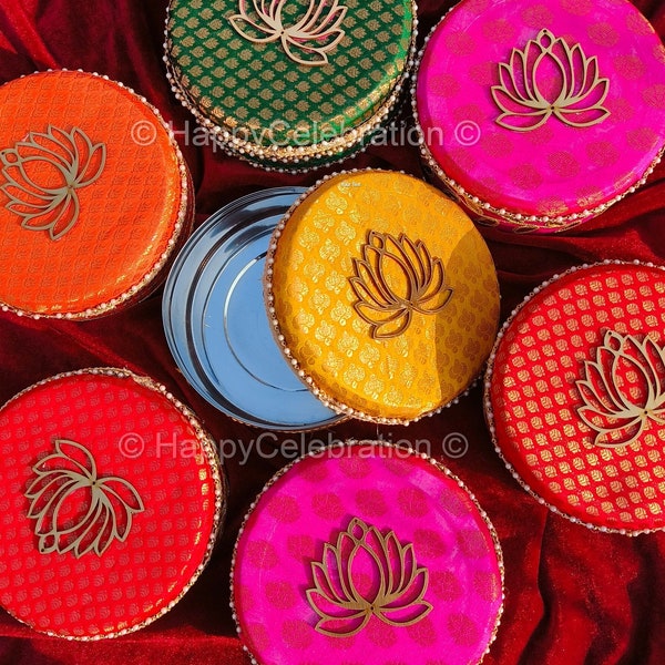 Traditional Indian Wedding Favors Steel Ladoo Boxes, Lohri , Makar ...