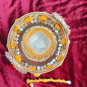 Indian/pakistani/punjabi Wedding, Haldi Ceremony, Haldi/pithi Thali ...