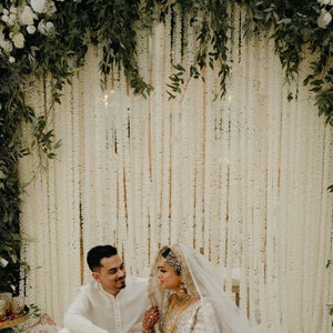 Jasmine & Mogra Garlands Muslim Wedding Nikaah Decor,nikah Pardah ...