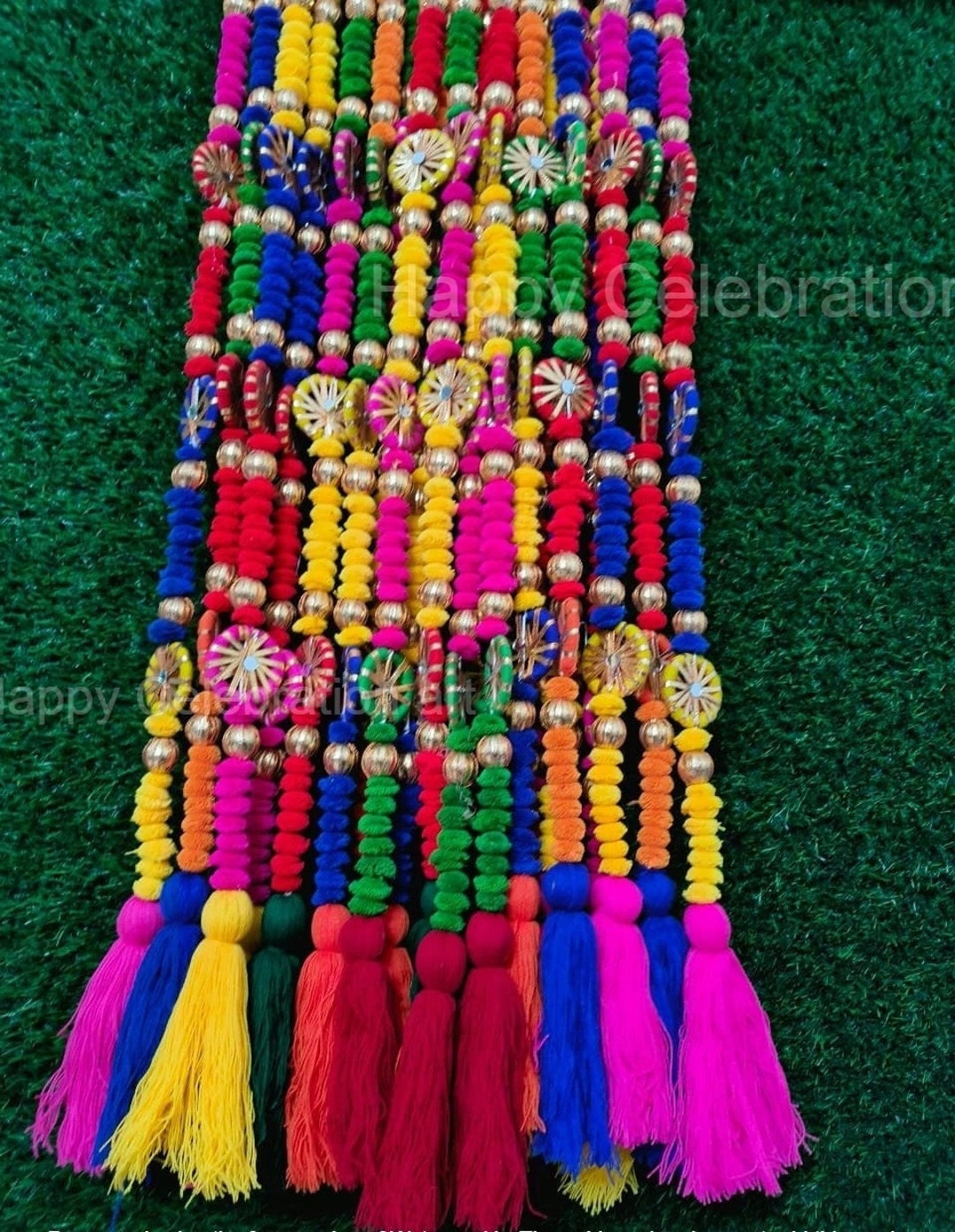 Colorful Tassel String, Backdrop Hanging, Stage Backdrop, Haldi Mehendi ...