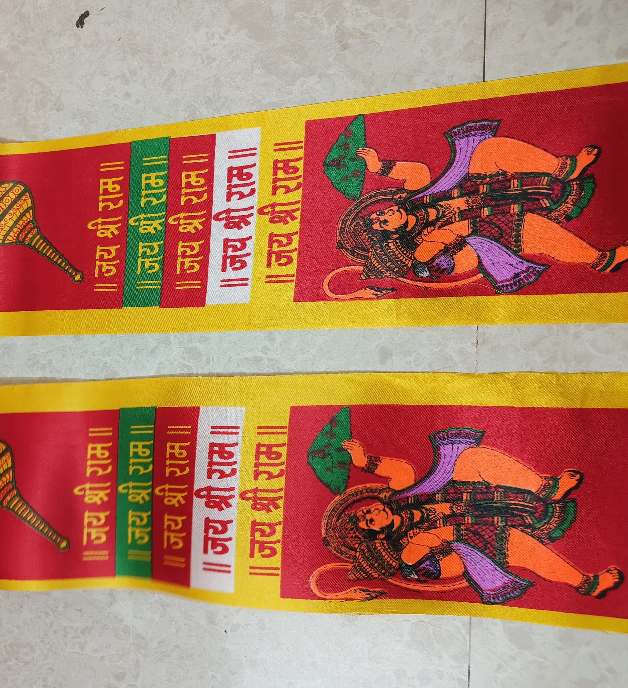 Hanumanji Silk Scarf|sacred Pandit Dupatta for Divine Meditation ...