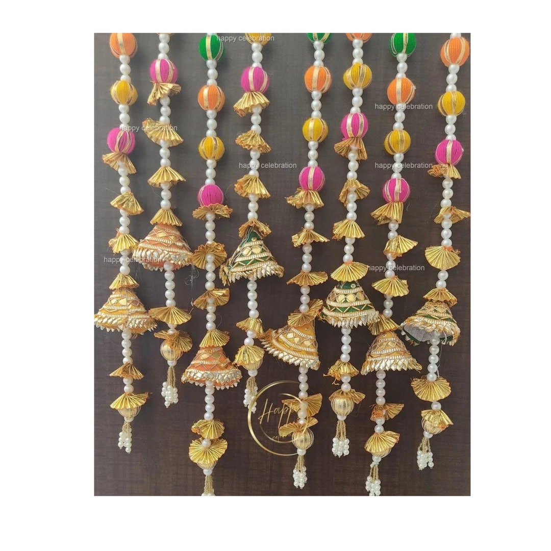 Multi Color Indian Wedding Decoration String ,colorful Gota Beads ...