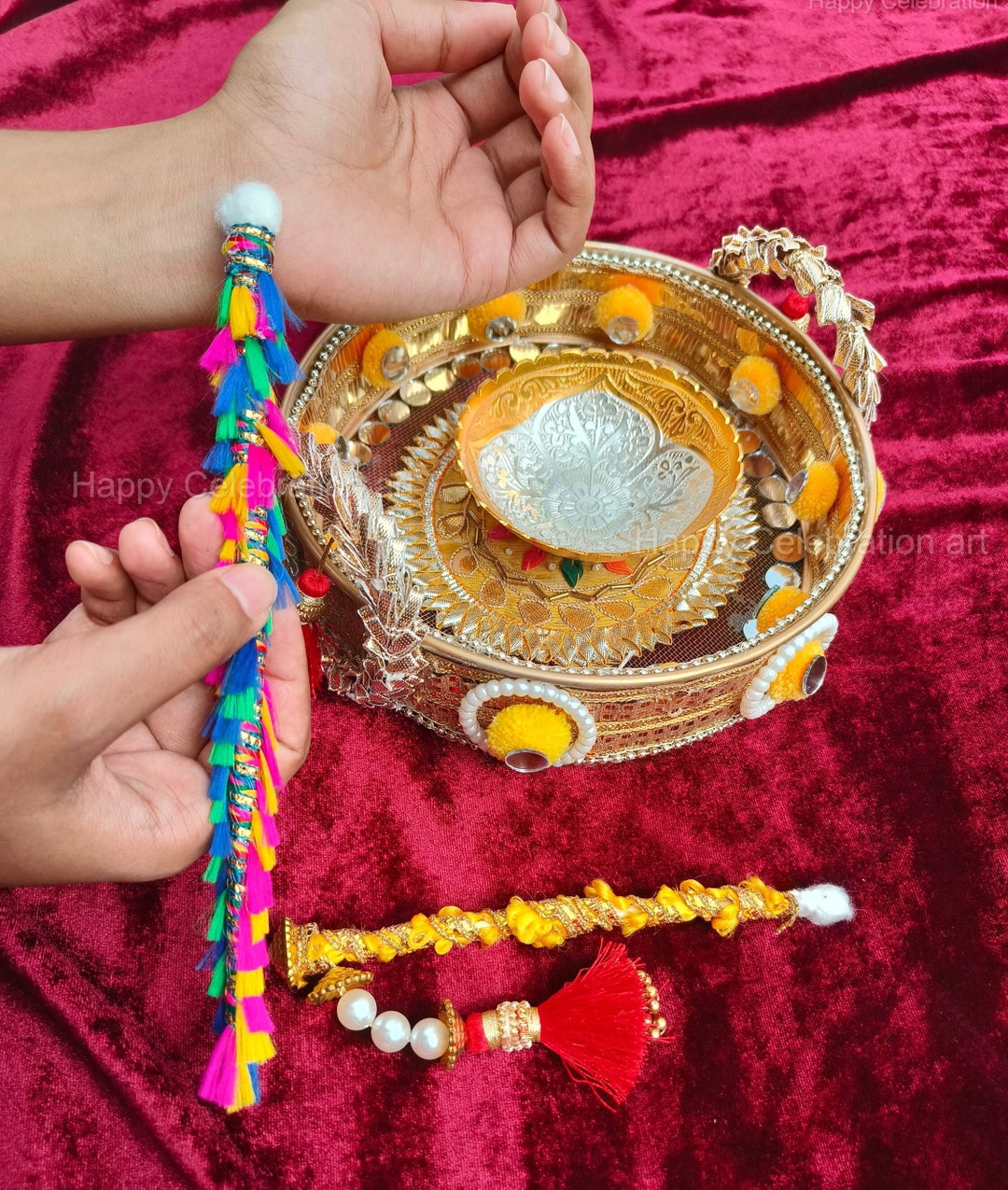 Indian/pakistani/punjabi Wedding, Haldi Ceremony, Haldi/pithi Thali ...