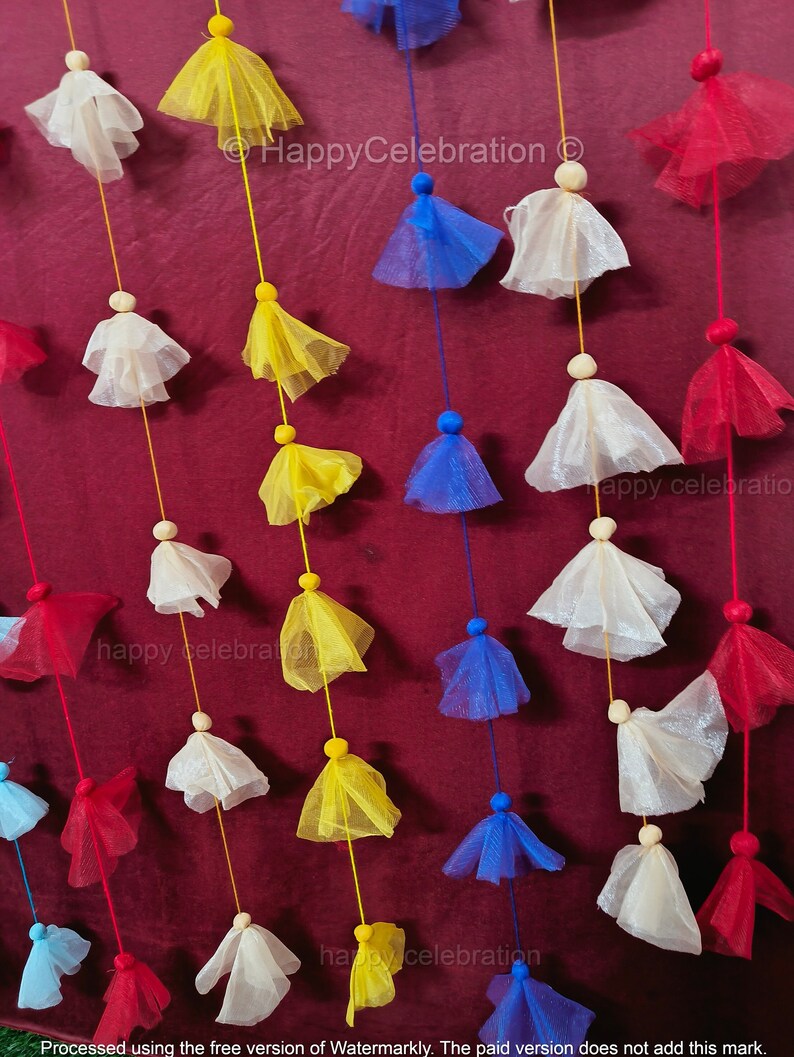 Indian String Net Backdrop Decoration for Home Decor, Christmas ...