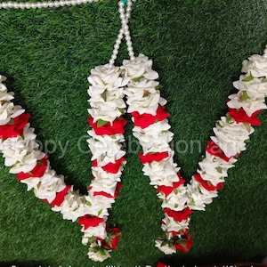 Rose Flower Varmala Designer Pair for Jaimala, Honor Mala, Bride and ...