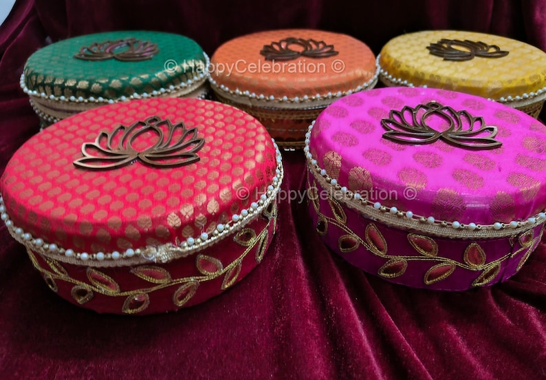 Traditional Indian Wedding Favors- Steel Ladoo Boxes, Lohri , Makar ...